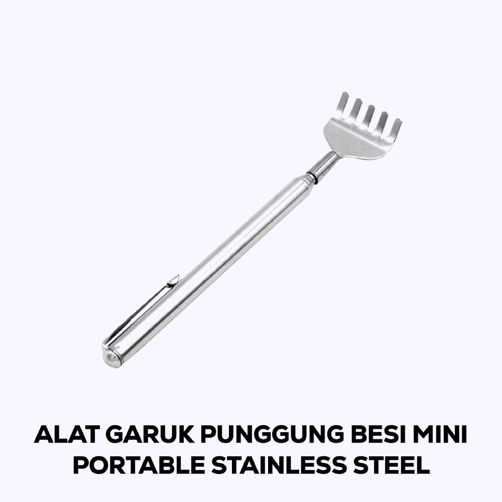 Jual Alat Garuk Punggung Gatal Besi Mini Portable Lipat Tarik Stainless ...