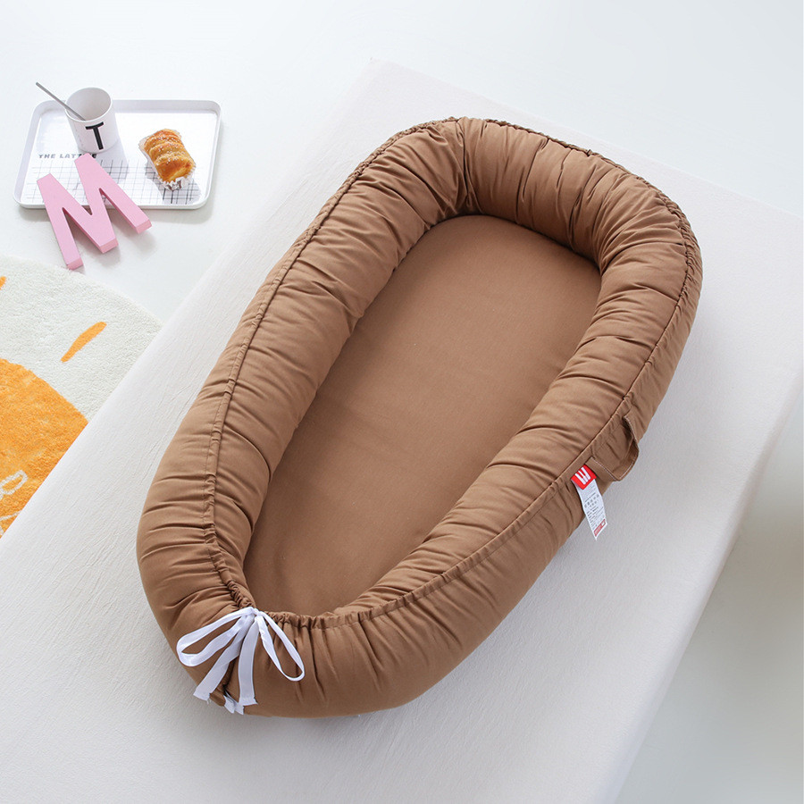 Jual 50*85cm Cotton Fabric Baby Nest Washable Toddler Bed Movable Crib ...