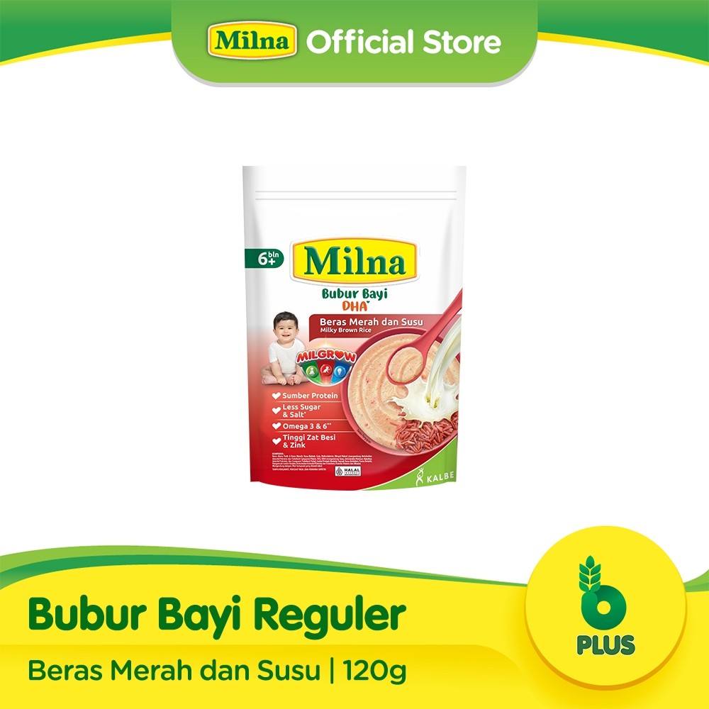Jual Milna Bubur Bayi 6 Bulan Beras Merah 120gr | Shopee Indonesia
