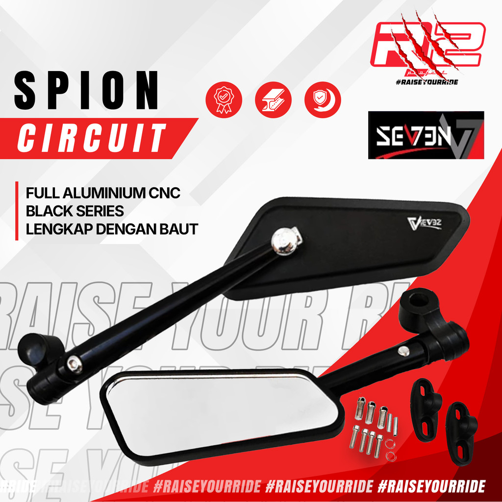 Jual Spion Circuit CNC Black Series – Kaca Sepion Mirror Cirkuit ...