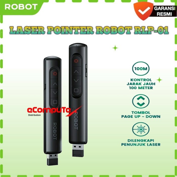 Jual ROBOT RLP01 Laser Pointer PAGE Turning Pen | Pointer Presentasionj ...