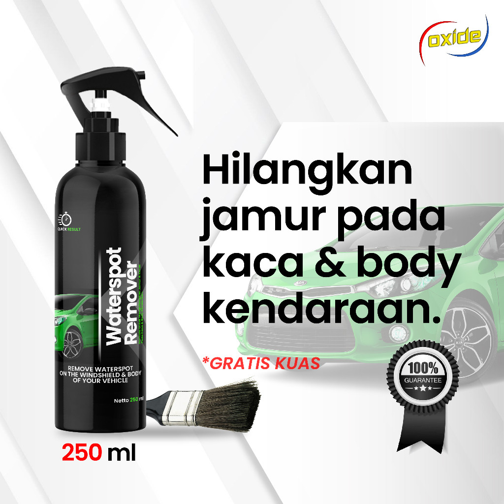 Jual Oxide Waterspot Remover/Pembersih Jamur Kaca Mobil 250 Ml | Shopee Indonesia