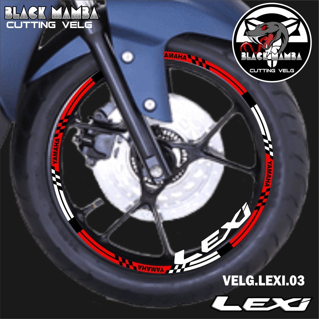 Jual (COD) CUTTING STICKER VELG LEXI - STIKER LIS LIST VARIASI BAN/VELG ...