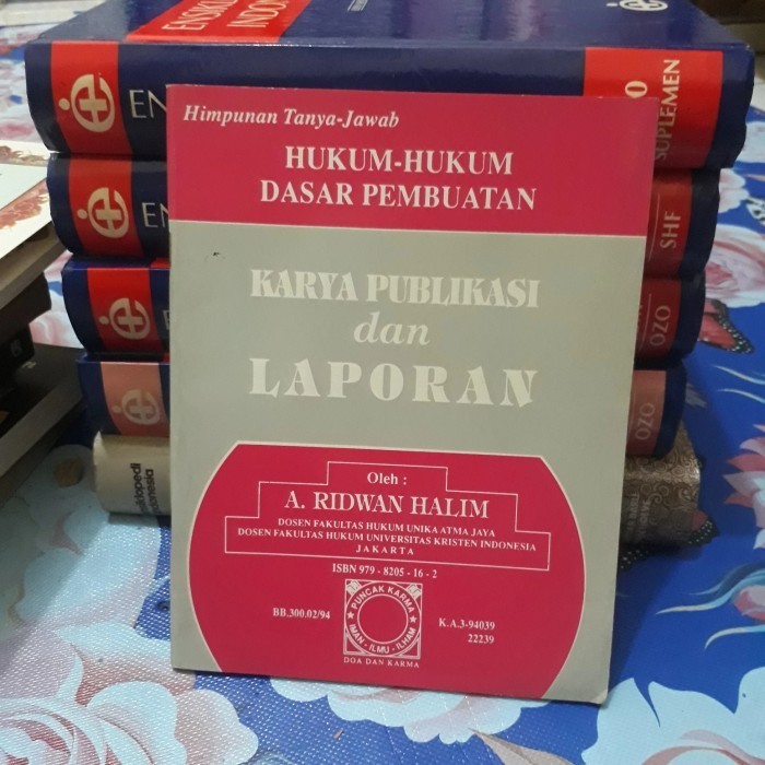 Jual HIMPUNAN TANYA-JAWAB HUKUM HUKUM DASAR PEMBUATAN - A RIDWAN HALIM a4 | Shopee Indonesia