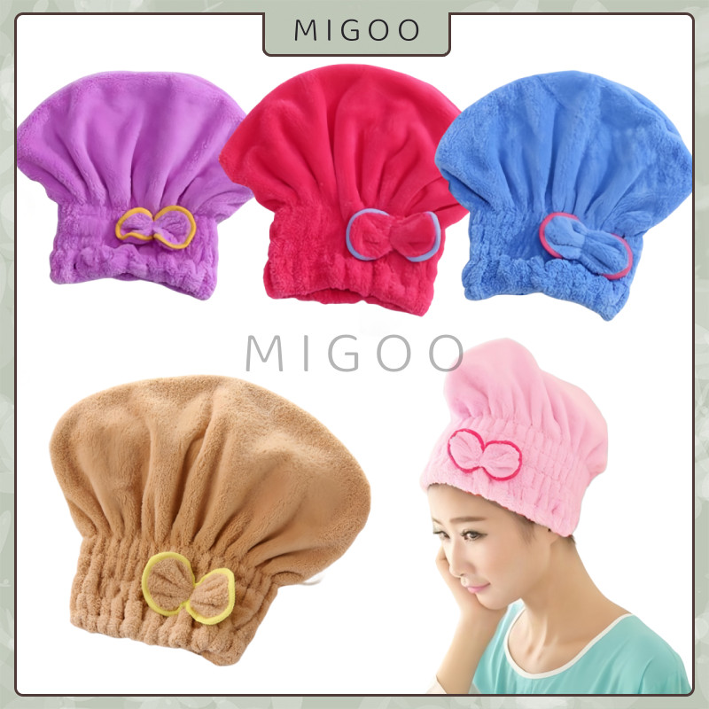 Jual MiGoo Handuk Rambut Pita Towel Dry Hair Dewasa Handuk Pita Rambut ...