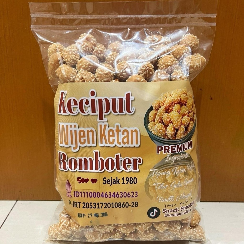Jual Snack Keciput Wijen Spesial Ketan Asli 500gr / 500gram Snack Kue ...