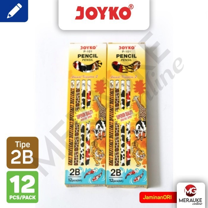 Jual Pensil JOYKO P-101 2B Animal Kingdom | Shopee Indonesia