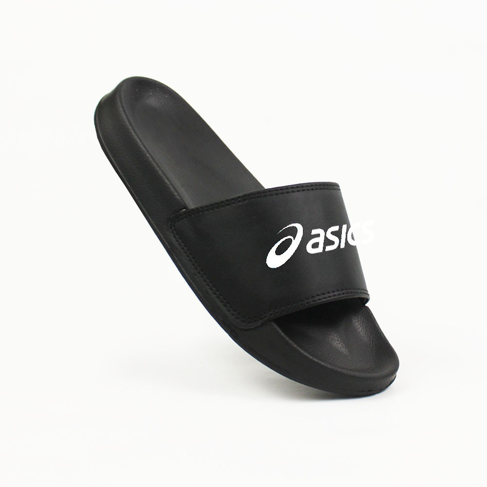 Jual Sandal Slide Hitam Asics Sandal Slip On Pria Wanita Sandal Selop ...