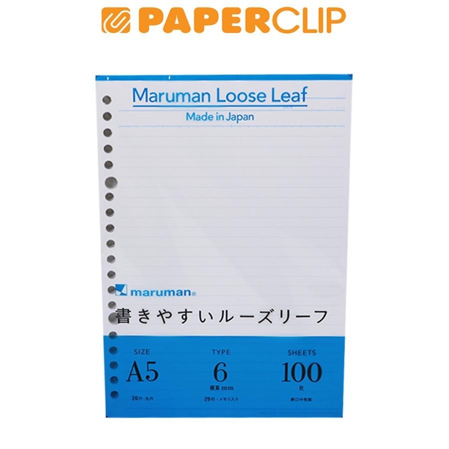 Jual LOOSE LEAF A5 MARUMAN L1301H 100S 6MM | Shopee Indonesia