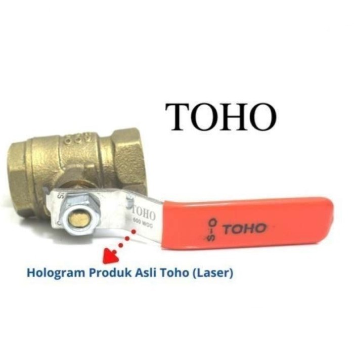 Jual Ball Valve Brass kuningan TOHO 3/4" inch | Shopee Indonesia