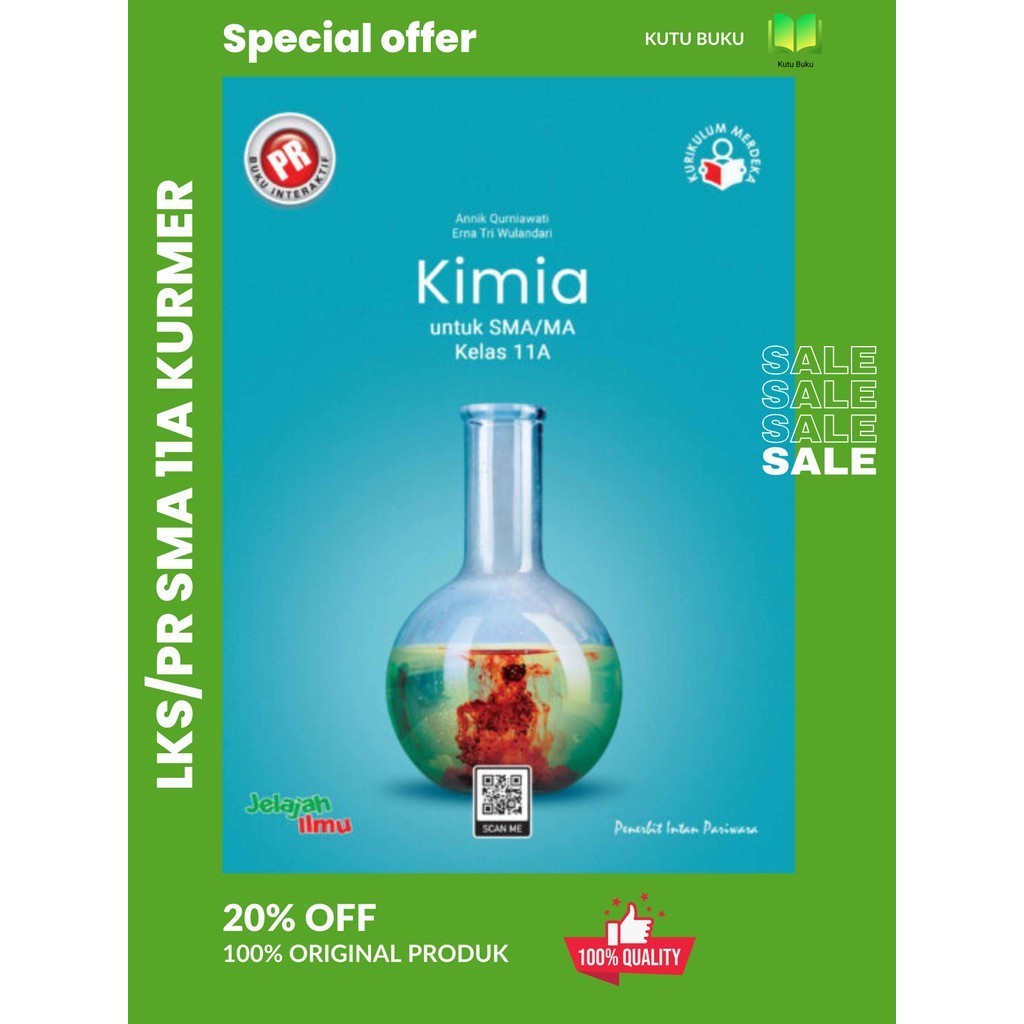 Jual Buku Pr/Lks Kimia Kelas 11/XI SMA/Ma Semester 1 Kurikulum Merdeka Intan pariwara Tahun 2024 ...