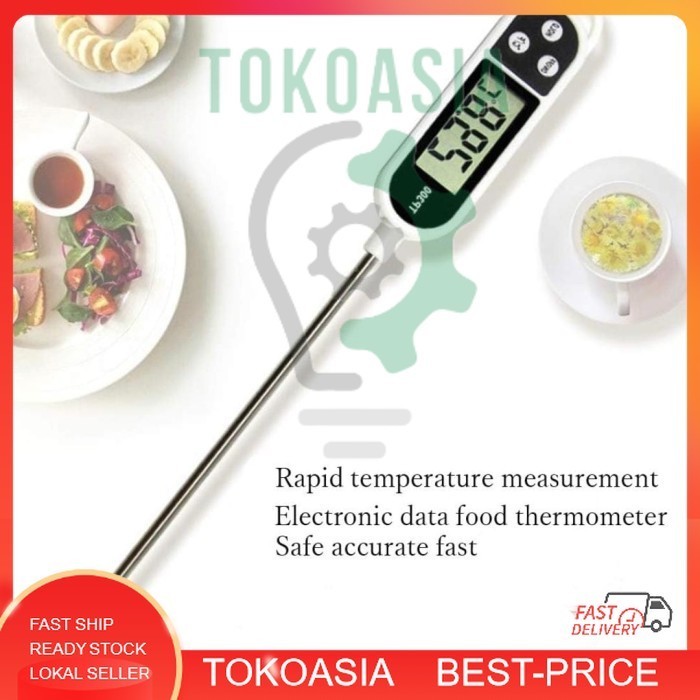 Jual TP300 Termometer Makanan Minuman Digital Food Thermometer | Shopee ...