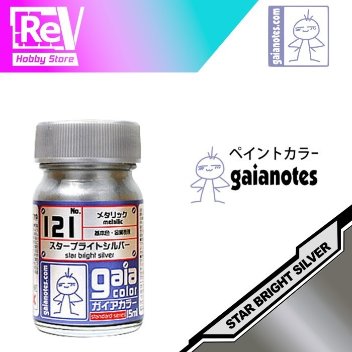 Jual GAIA NOTES PAINT STAR BRIGHT SILVER GA121 | Shopee Indonesia