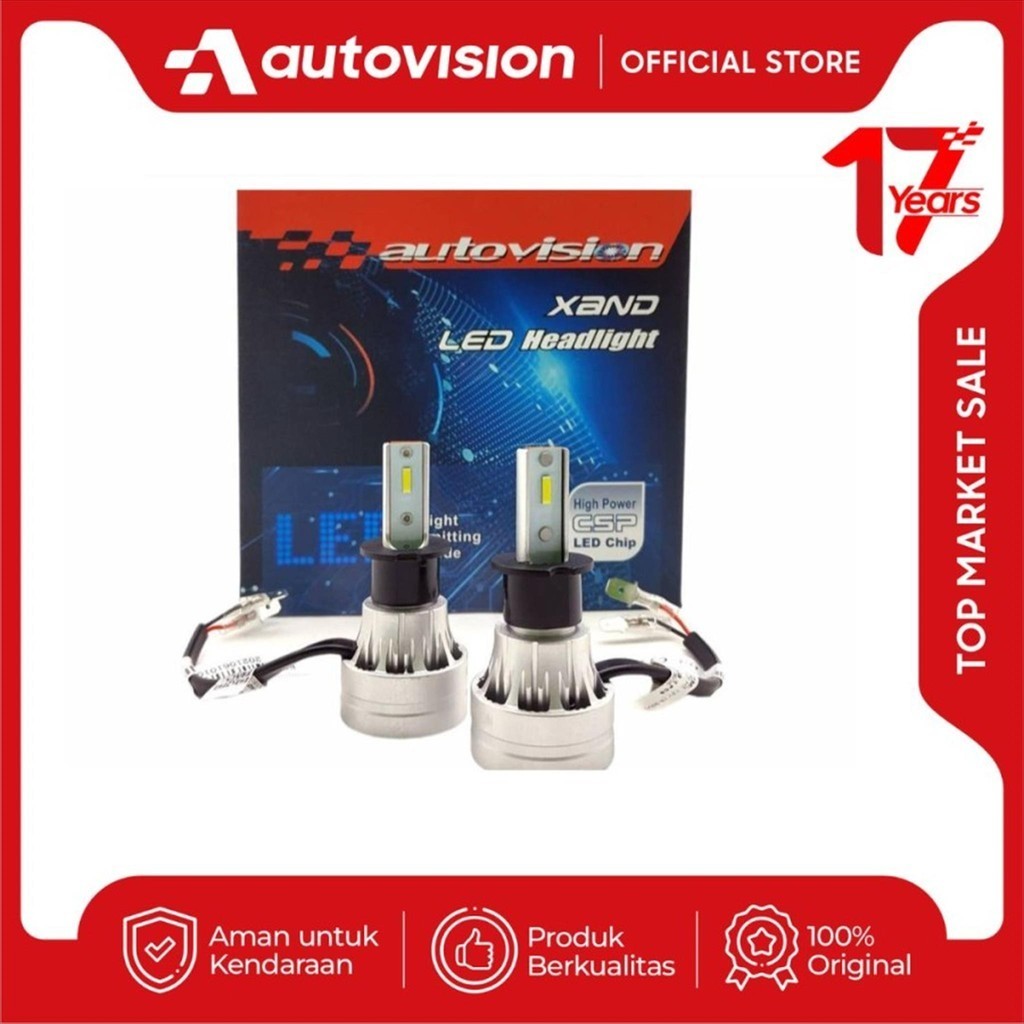 Jual LED Autovision Xandway Foglamp Headlamp Lampu Utama Fog Lamp Mobil | Shopee Indonesia