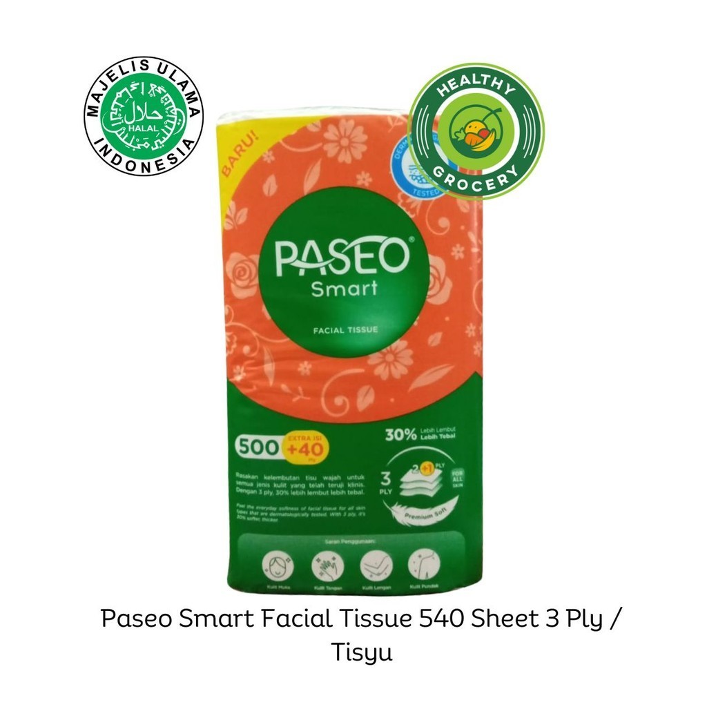 Jual Paseo Smart Facial Tissue 540 Sheet 3 Ply / Tisyu | Shopee Indonesia