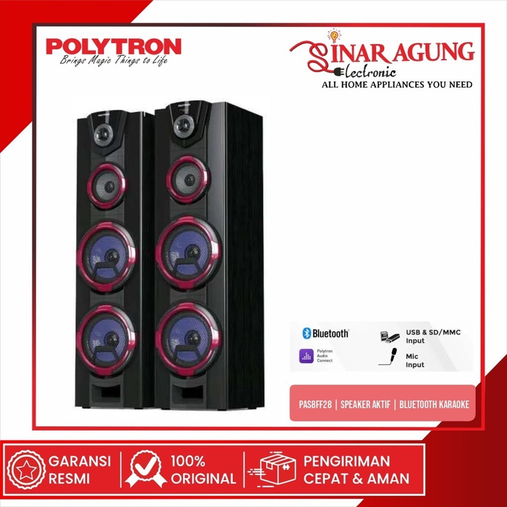 Jual POLYTRON PAS8FF28 / PAS-8FF28 SPEAKER AKTIF / KARAOKE - GARANSI ...