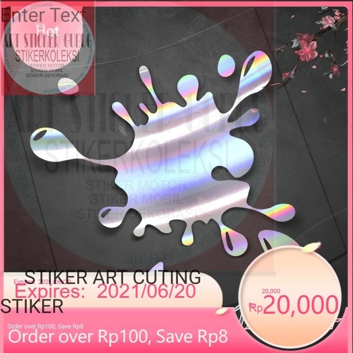 Jual STIKER BERCAK STICKER CIPRATAN CUTTING - Putih | Shopee Indonesia
