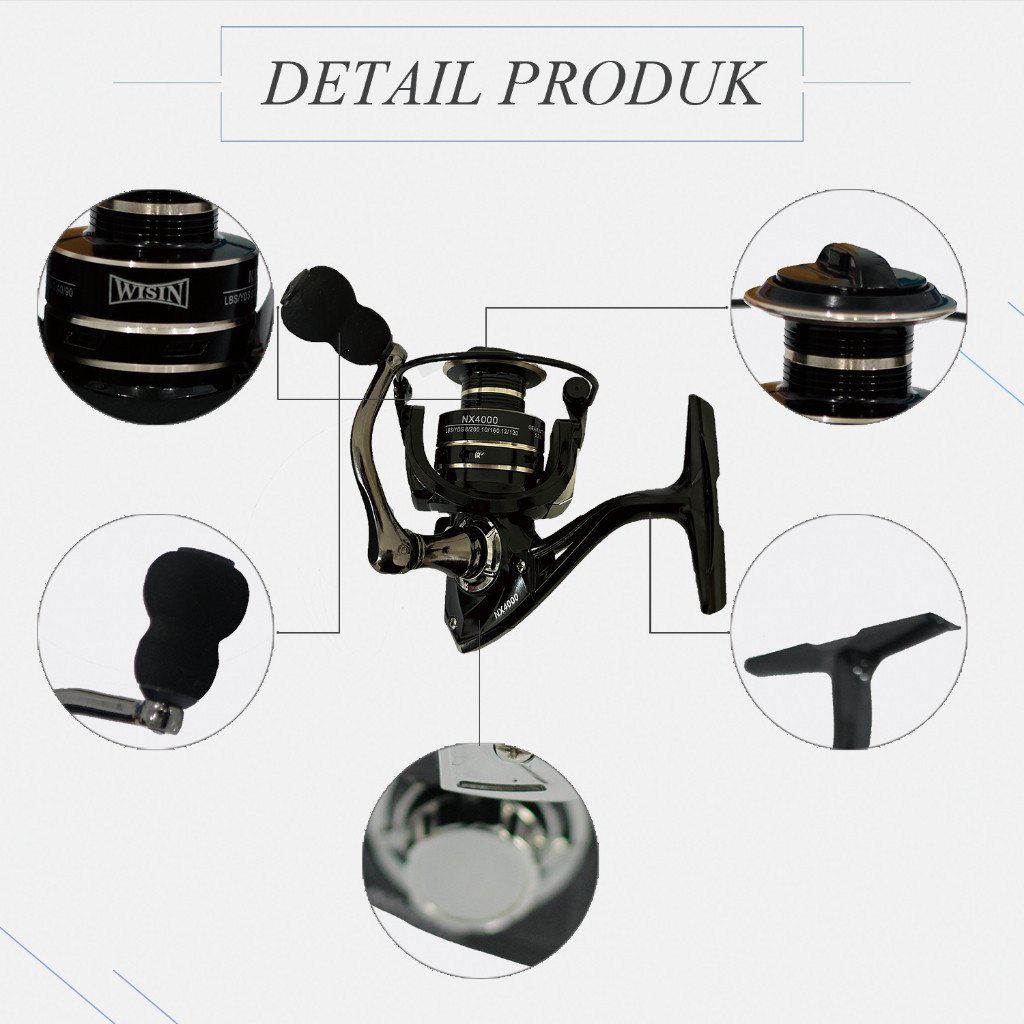 Jual COD WISIN SHOP NX Series Rel Real Rol Ril Gulungan Reel Pancing ...