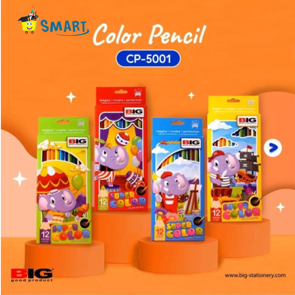Jual BIG PENCIL WARNA 12 PANJANG CP-5001 | Shopee Indonesia