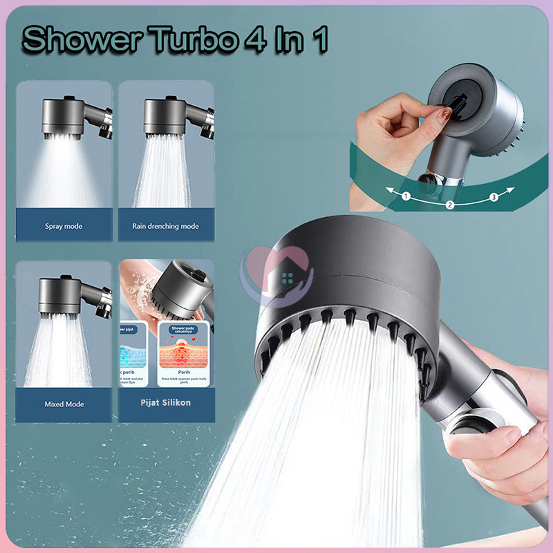 Jual 【COD】Pancuran Bertekanan Filter Semprot 3 Mode Kepala Shower ...