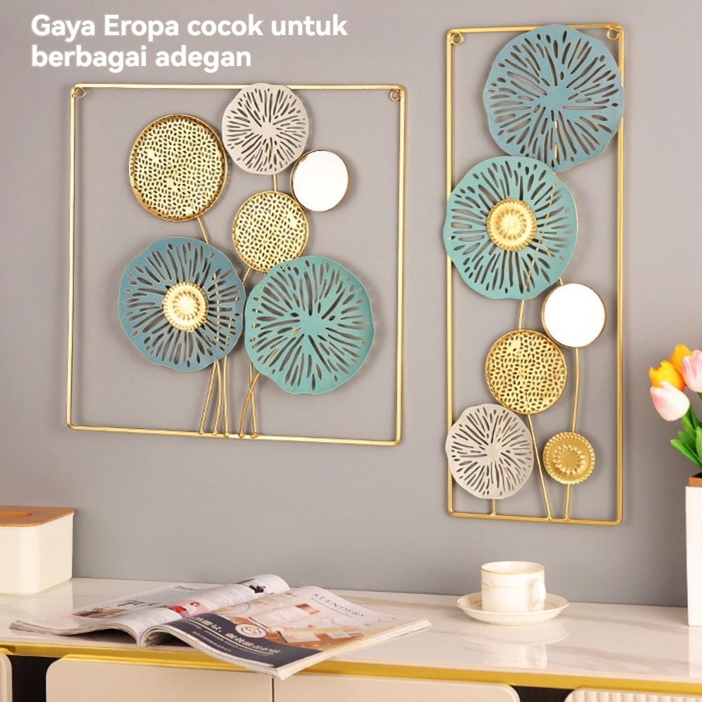 Jual Elegan Home & Dekorasi Dinding 3D / Hiasan Dinding Emas dari Besi / Hiasan Dinding Mewah ...