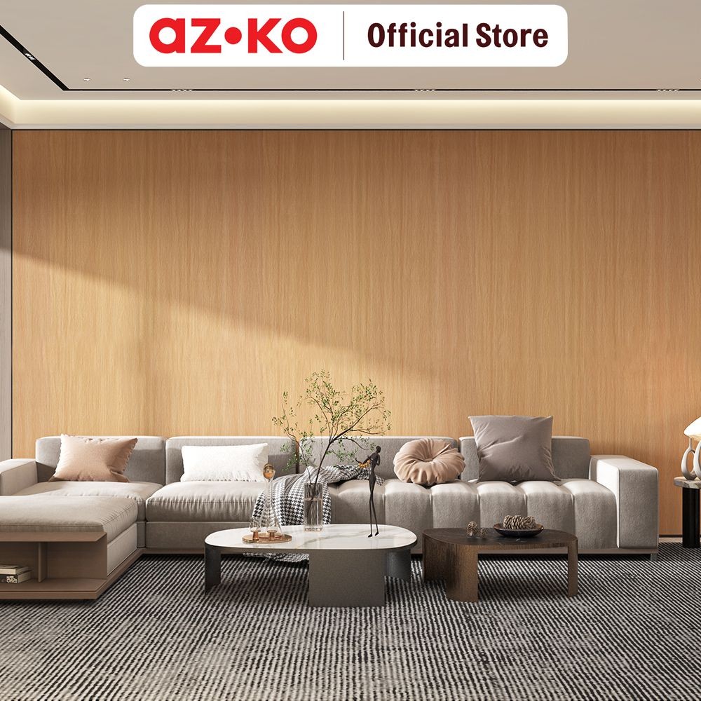 Jual AZKO Forhom 60X300 cm Panel Dinding Roll Motif Kayu - Oak ...