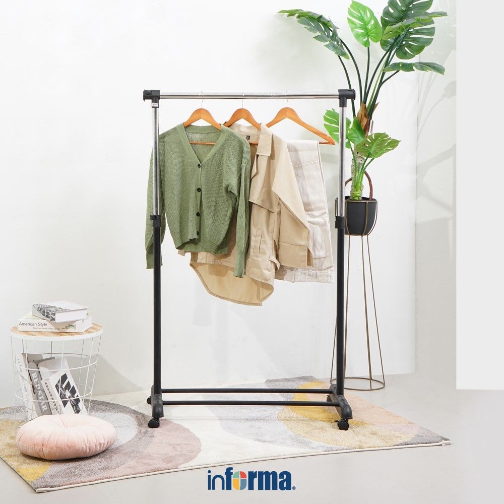 Jual Informa Gantungan Pakaian 88.5-136X43X97.5-166 Cm Stand Hanger ...