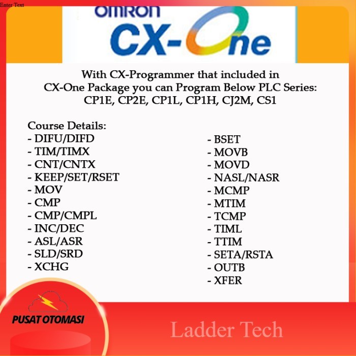 Jual Tutorial PLC Omron Training dengan CX-Programmer - Paket Video ...