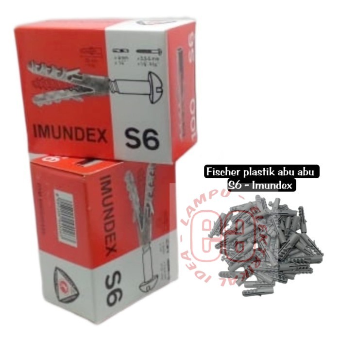Jual Viser S6 IMUNDEX (tanpa skrup) 1 kotak isi 100 pcs - warna abu abu ...