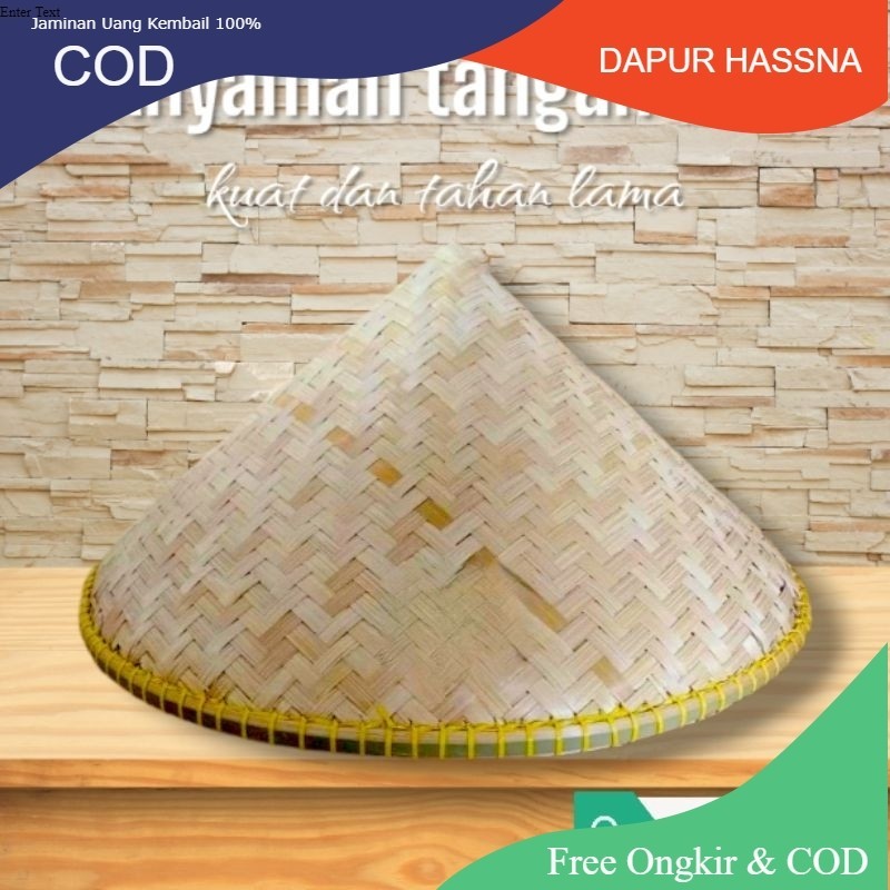 Jual TUDUNG CETOK BAMBU CAPING ANYAMAN BAMBU TOPI PETANI BAMBU | Shopee ...