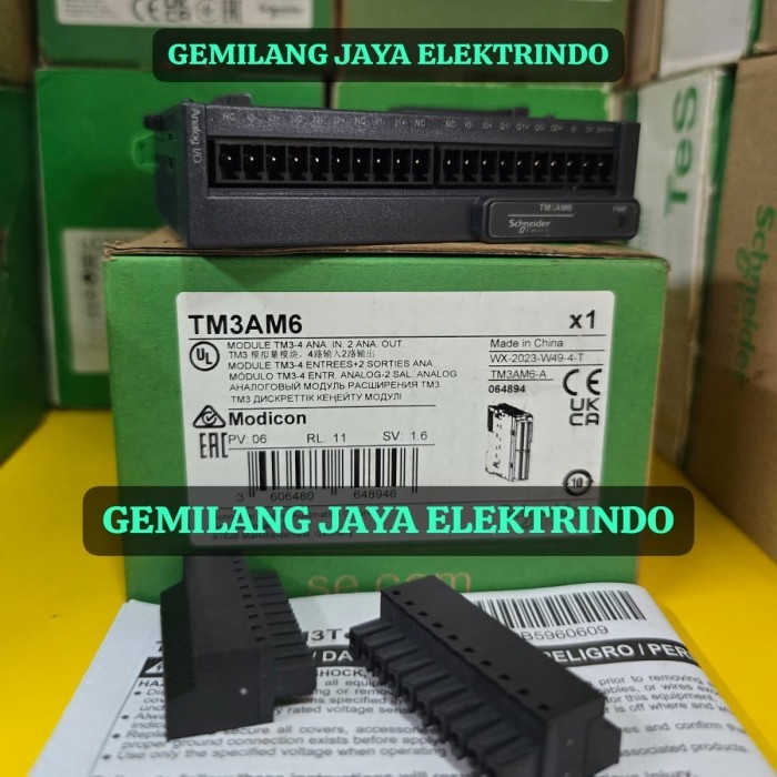 Jual PLC SCHNEIDER MODICON TM3AM6 ANALOG I/O MODULE TM3 - 4 ANA IN 2 ...