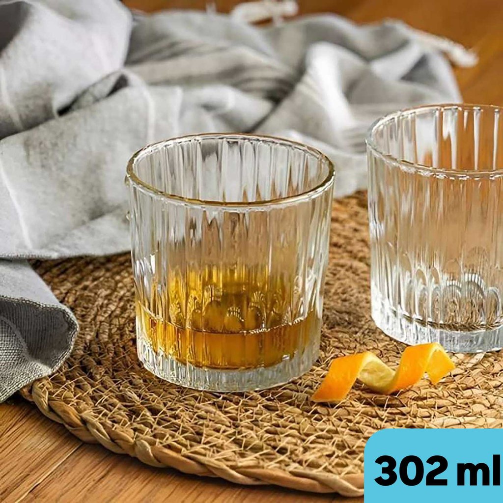 Jual One Two Cups Gelas Whisky Striped Rock Highball Glass Crystal Cocktail - J15 | Shopee Indonesia