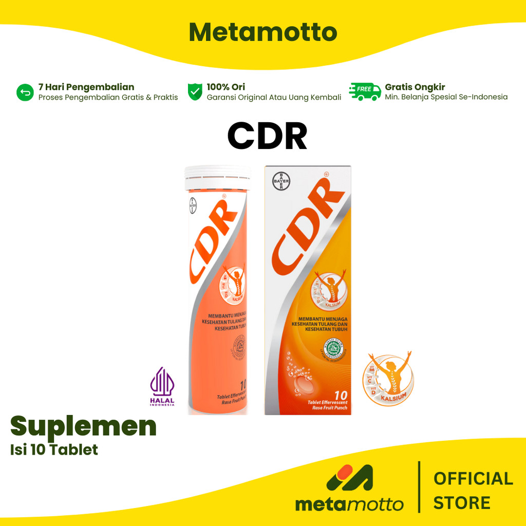 Jual CDR Isi 10 Tablet dan 20 Tablet, untuk menjaga kesehatan tulang ...