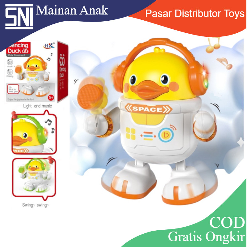 Jual Mainan Anak JM22593 DANCING DUCK CUTE MUSICIAN SPACE Mainan Bebek ...