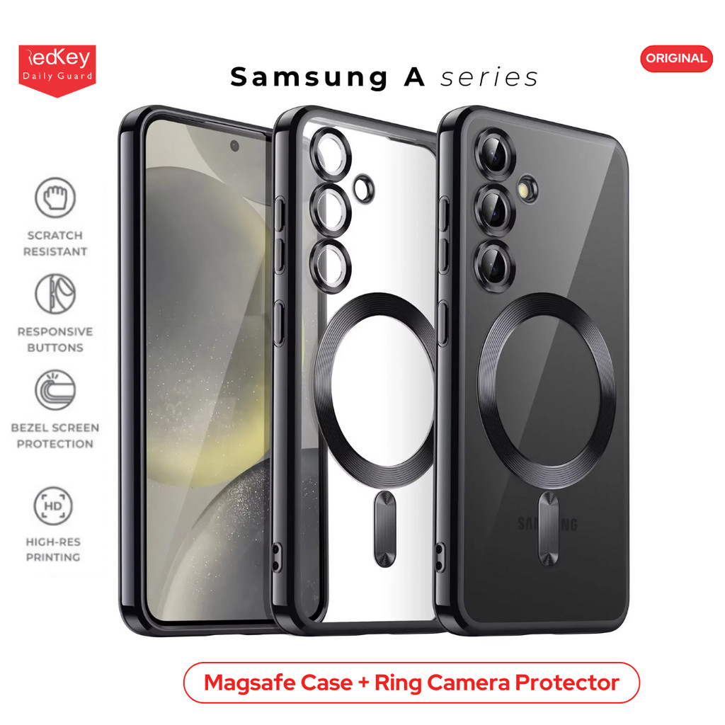 Jual Redkey Case Samsung A16 A26 A36 A56 5G A15 A35 A55 A14 A54 Magnetic TPU Plating Cover ...