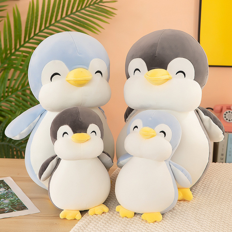 Jual Boneka Penguin Biru Abu Abu Super Lembut Plush Lucu KS | Shopee ...