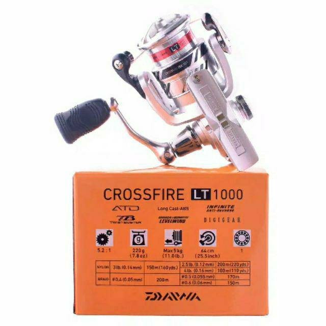 Jual Reel Daiwa Crossfire LT 2020 | Reel Spinning | Ukuran 1000 s/d 6000 | Silahkan Pilih Ukuran ...