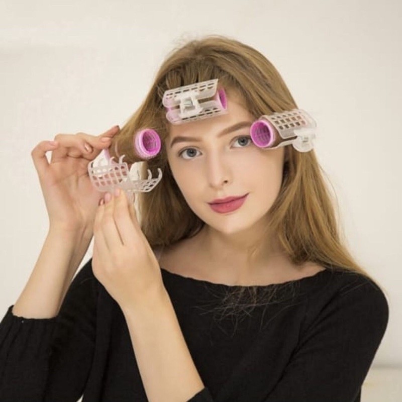 Jual (ISI 3) Rol Rambut Bulu Velcro dengan Jepitan Alat Styling Hair ...