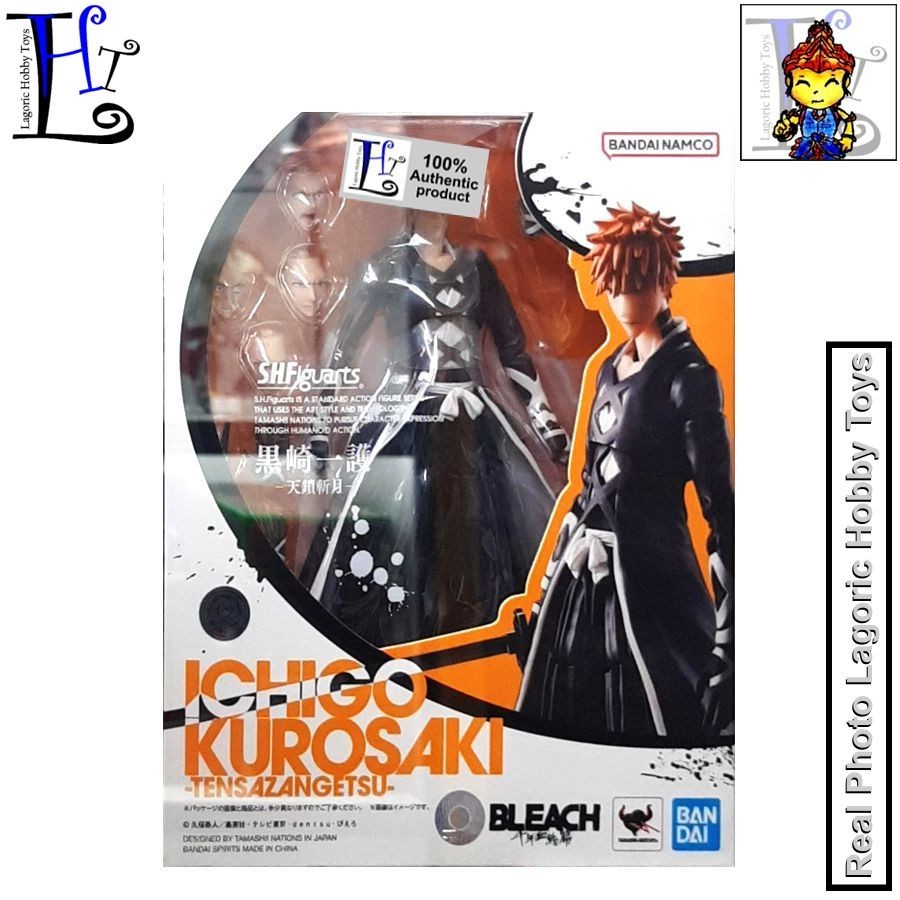Jual SHF Ichigo Kurosaki TensaZangetsu Bandai Mainan Figure | Shopee ...