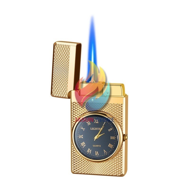 Jual NEW!! KOREK GAS API LAS PLUS JAM ANALOG MODEL YANG SANGAT MEWAH ...