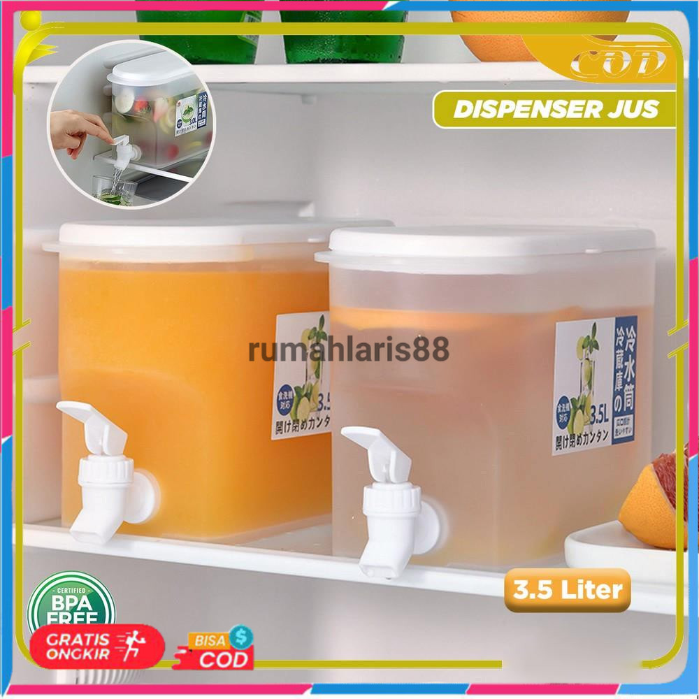 Jual Terlaris Juice Dispenser kulkas portable 3.5L Tempat Wadah Air ...