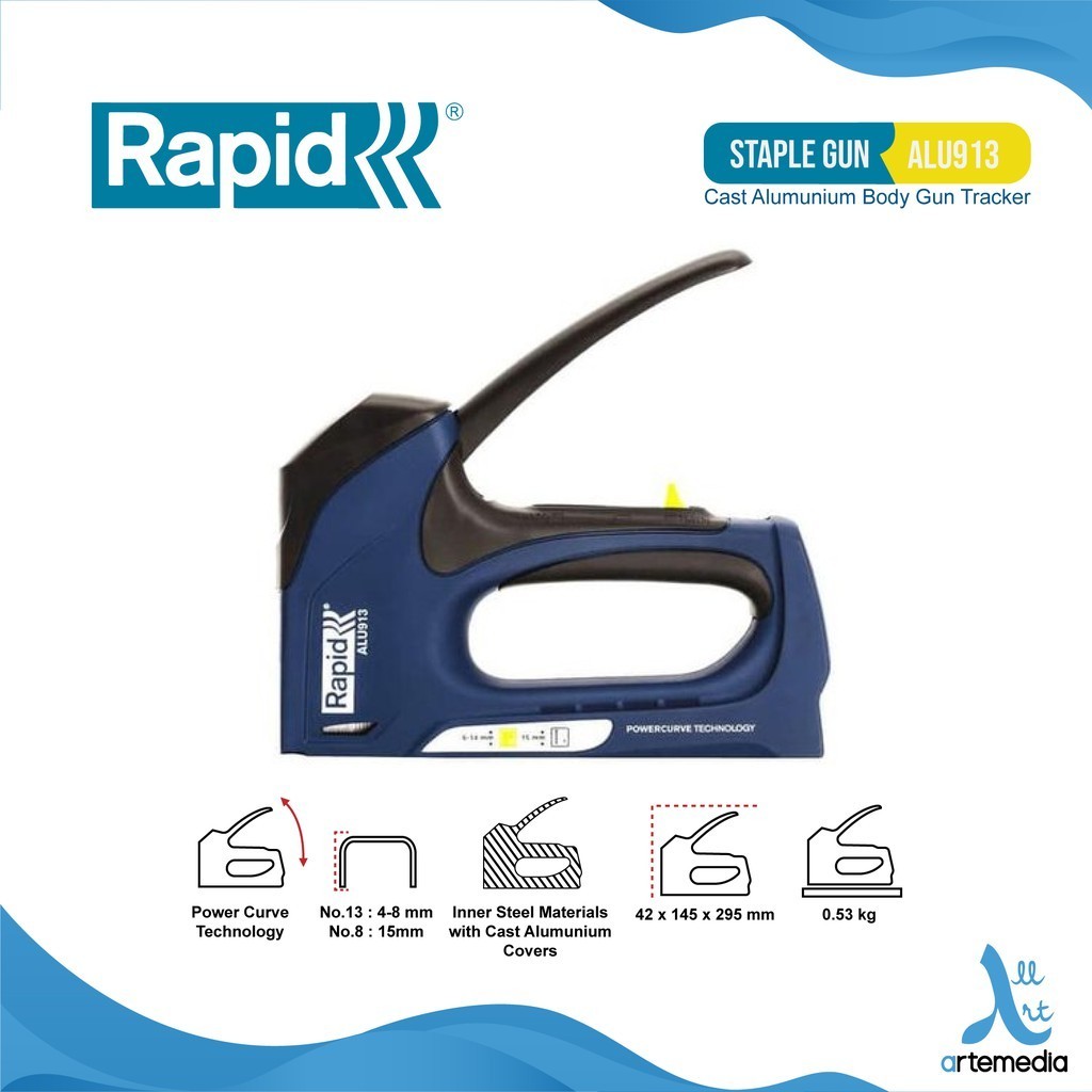 Jual Staple Gun Rapid ALU913 Dual Cast Aluminium Body Gun Tacker Alat ...