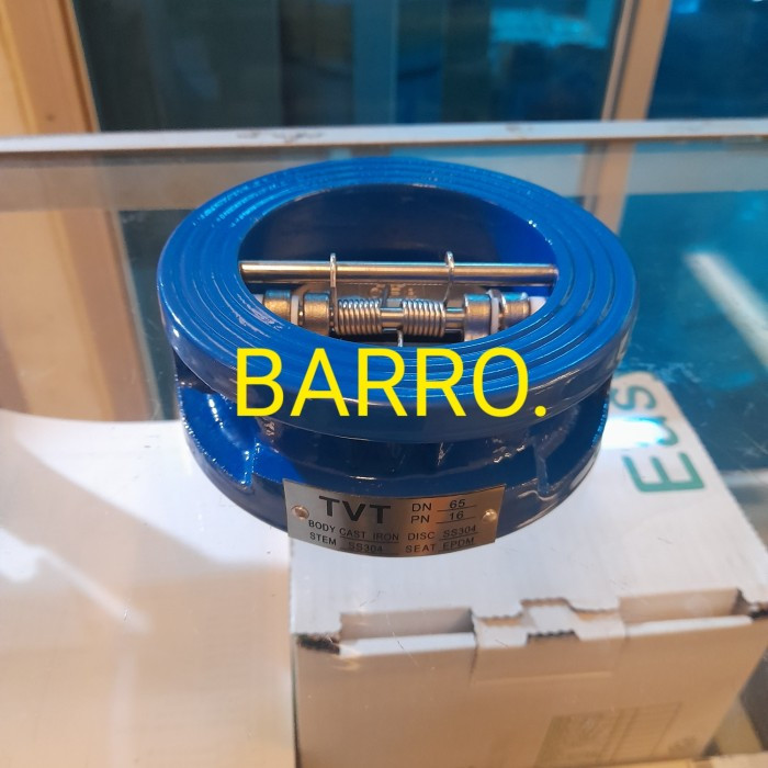 Jual Wafer Check Valve 2" Inch DN 50 Double Door Cast Iron Disc SS ...