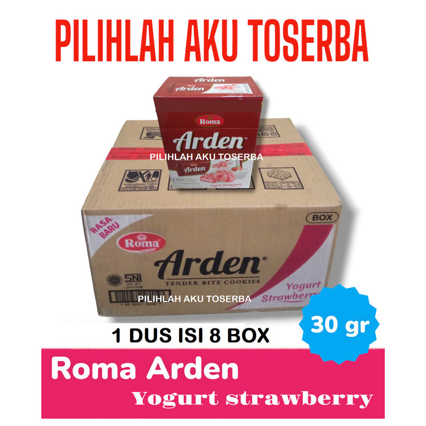 Jual Roma ARDEN YOGURT STRAWBERRY BOX - ( HARGA 1 DUS ) | Shopee Indonesia