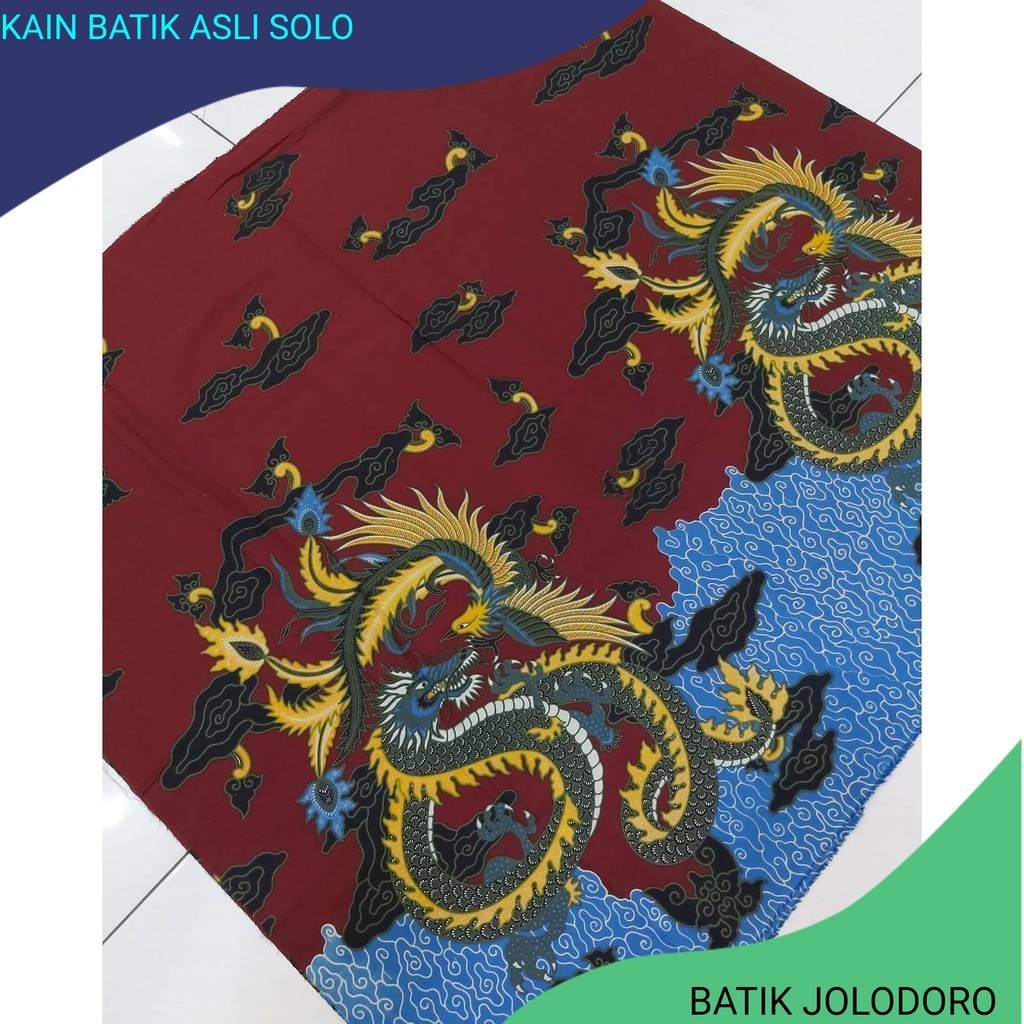 Jual Kain Batik SOLO (alusan limited stock) motif naga elang tarung ...