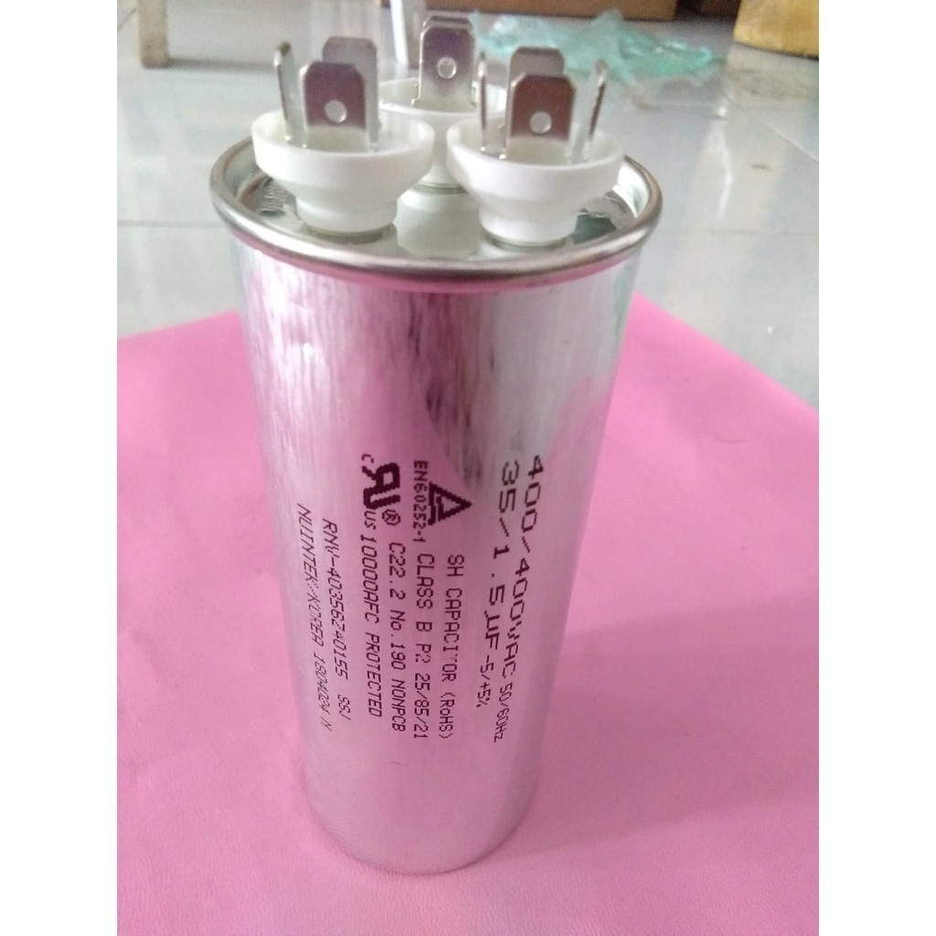 Jual KAPASITOR 35UF 1.5UF 400VAC OUTDOOR AC LG 1PK ORIGINAL | Shopee ...