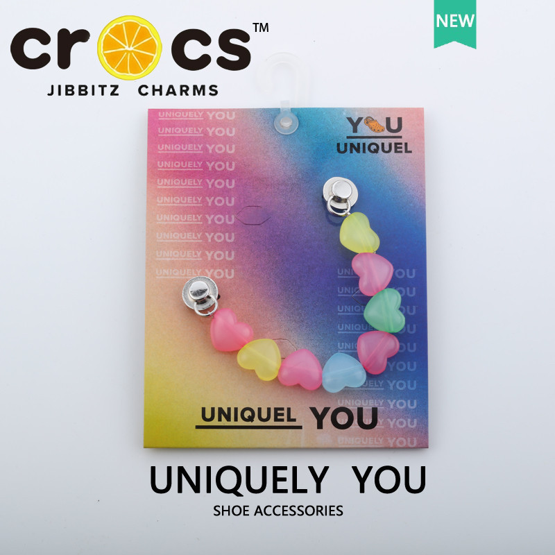 Jual Jibbitz crocs set Shoe Buckle Colorful Heart String (with ...