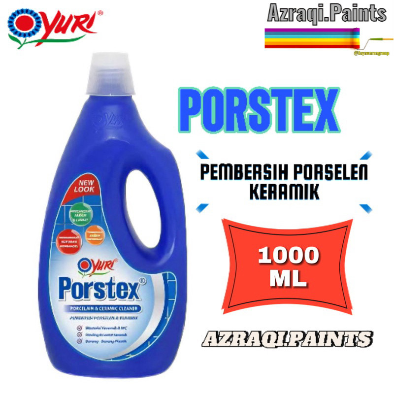 Jual PORSTEX YURI ( 1000 ML ) PEMBERSIH PORSELEN & KERAMIK TOILET ...
