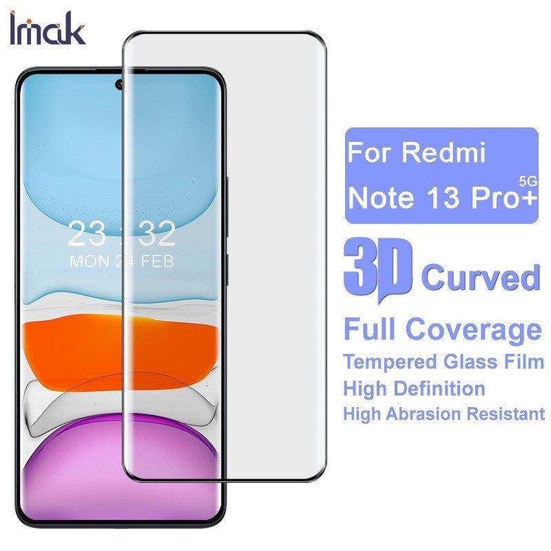 Jual Tempered Glass Xiaomi Redmi Note 13 Pro PLus 5G IMAK 3D CURVED ...