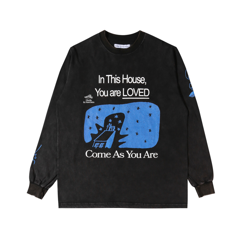Jual Hindia - Come As You Are Longsleeve Washed - T-Shirt - Black ...